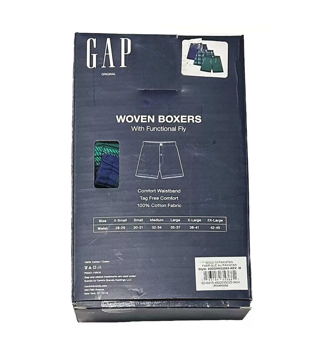 MEN'S BUTTON FLY WOVEN BOXER - GP – EB4L