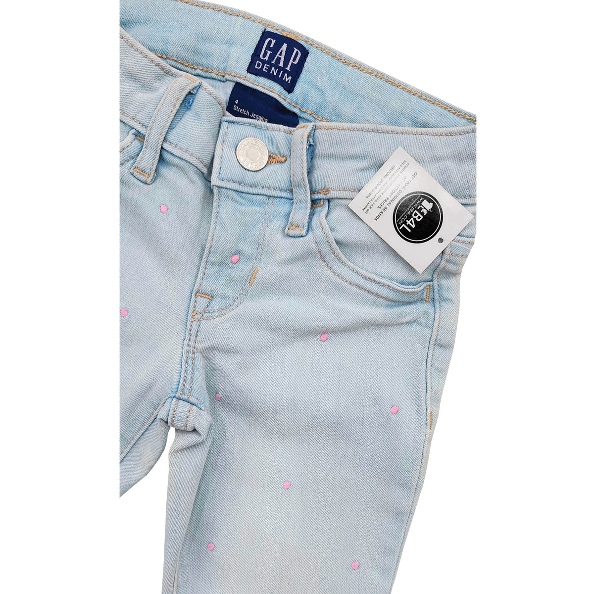 GIRL'S EMBROIDERD DOTTED JEANS | GP-(4Y-16Y) – EB4L